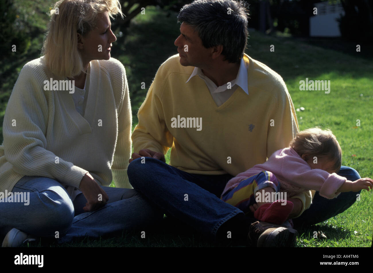 parents quarrelling infront Stock Photo - Alamy