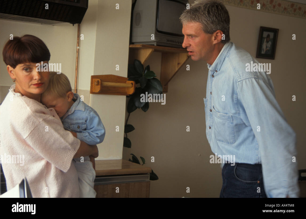 parents quarrelling infront of child Stock Photo - Alamy