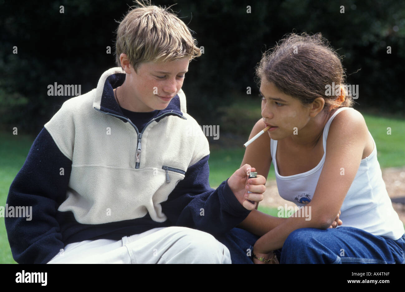 children smoking Stock Photo - Alamy