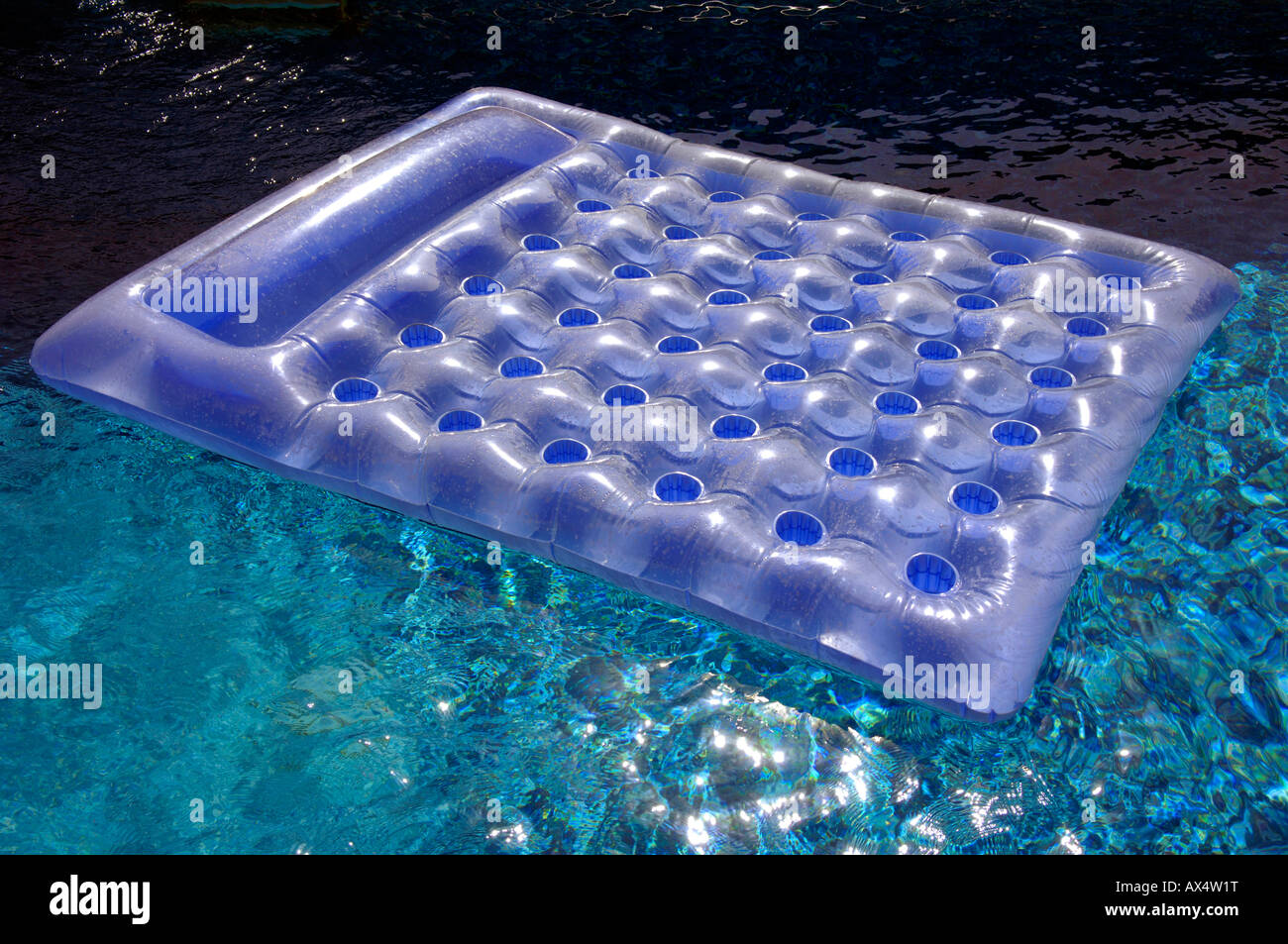 blue lilo swimming pool generic holiday vacation plastic inflatable ...