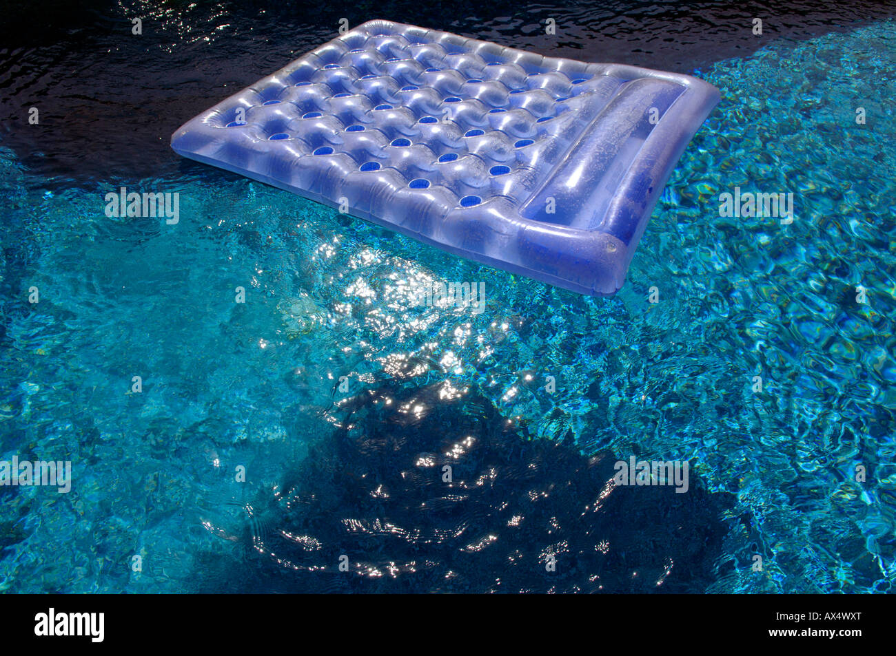 blue lilo swimming pool generic holiday vacation plastic inflatable ...