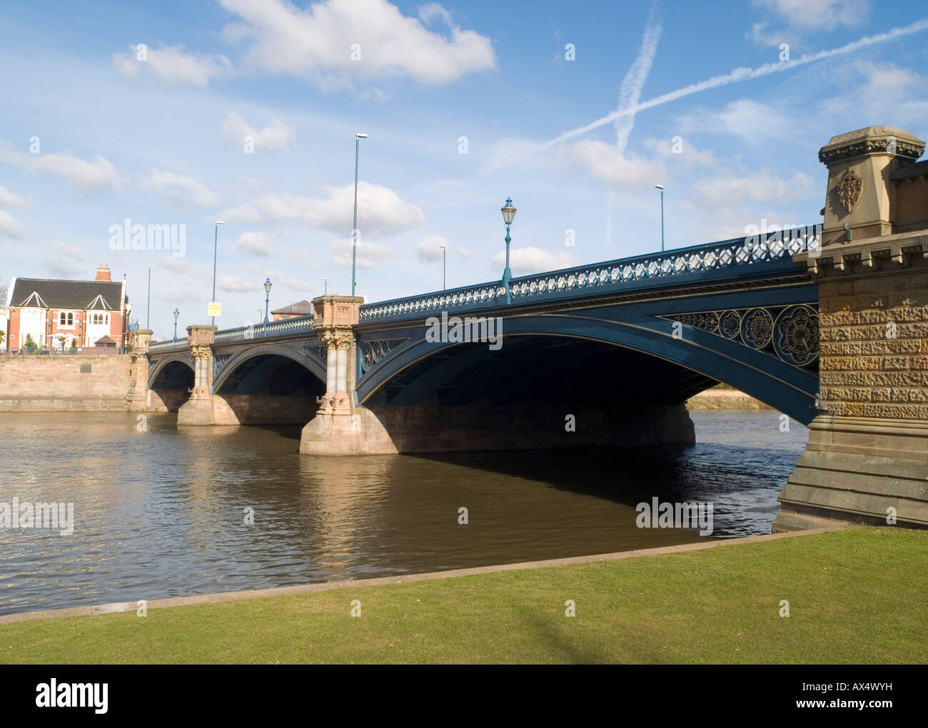 Trent Bridge and the River Trent in Nottingham, East Midlands UK Stock ...
