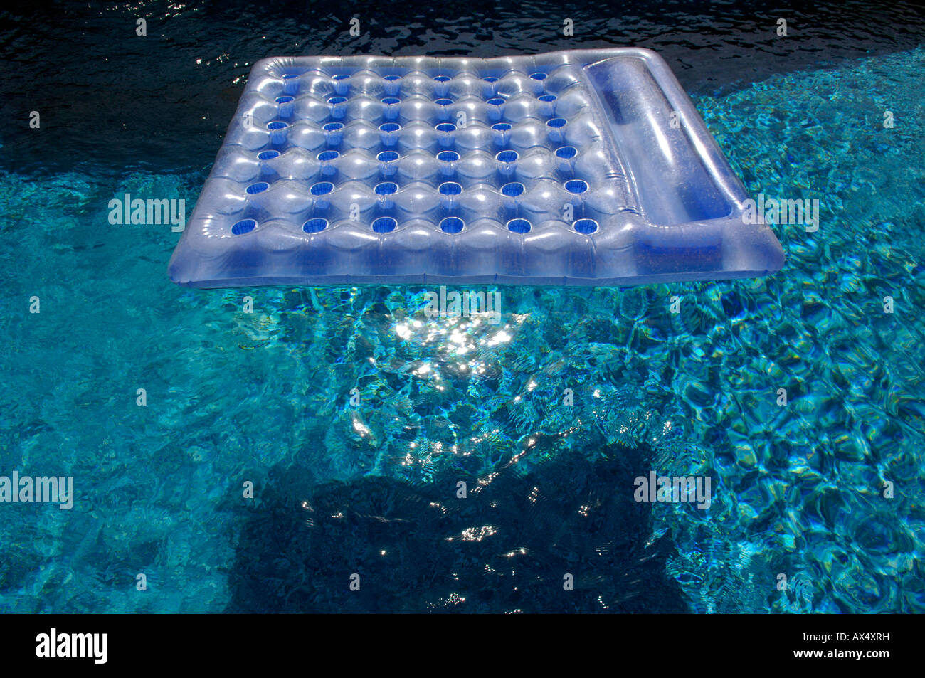 blue lilo swimming pool generic holiday vacation plastic inflatable ...