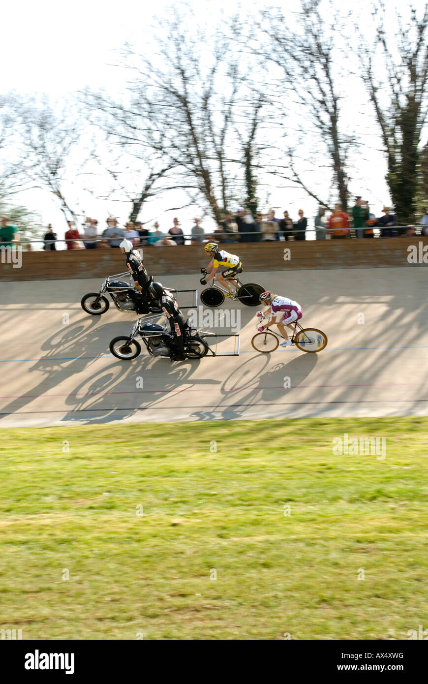 derny racing at the good friday international meet, herne hill ...
