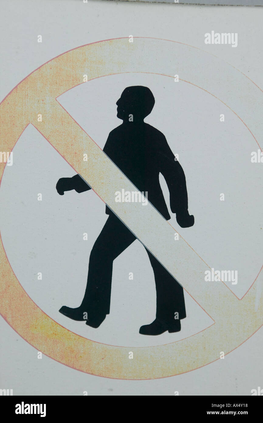 No entry man hi-res stock photography and images - Alamy