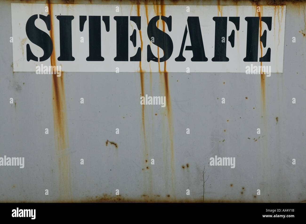 site safe sign Stock Photo - Alamy