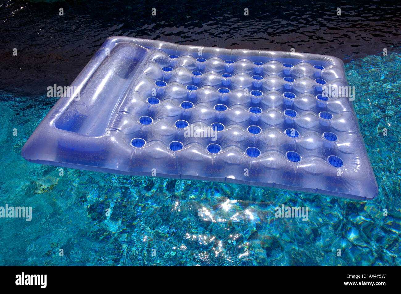 blue lilo swimming pool generic holiday vacation plastic inflatable ...