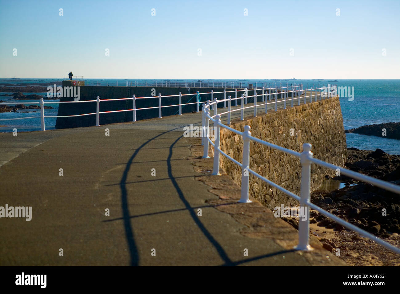 La Rocque Harbour on the beautiful island of Jersey Stock Photo - Alamy