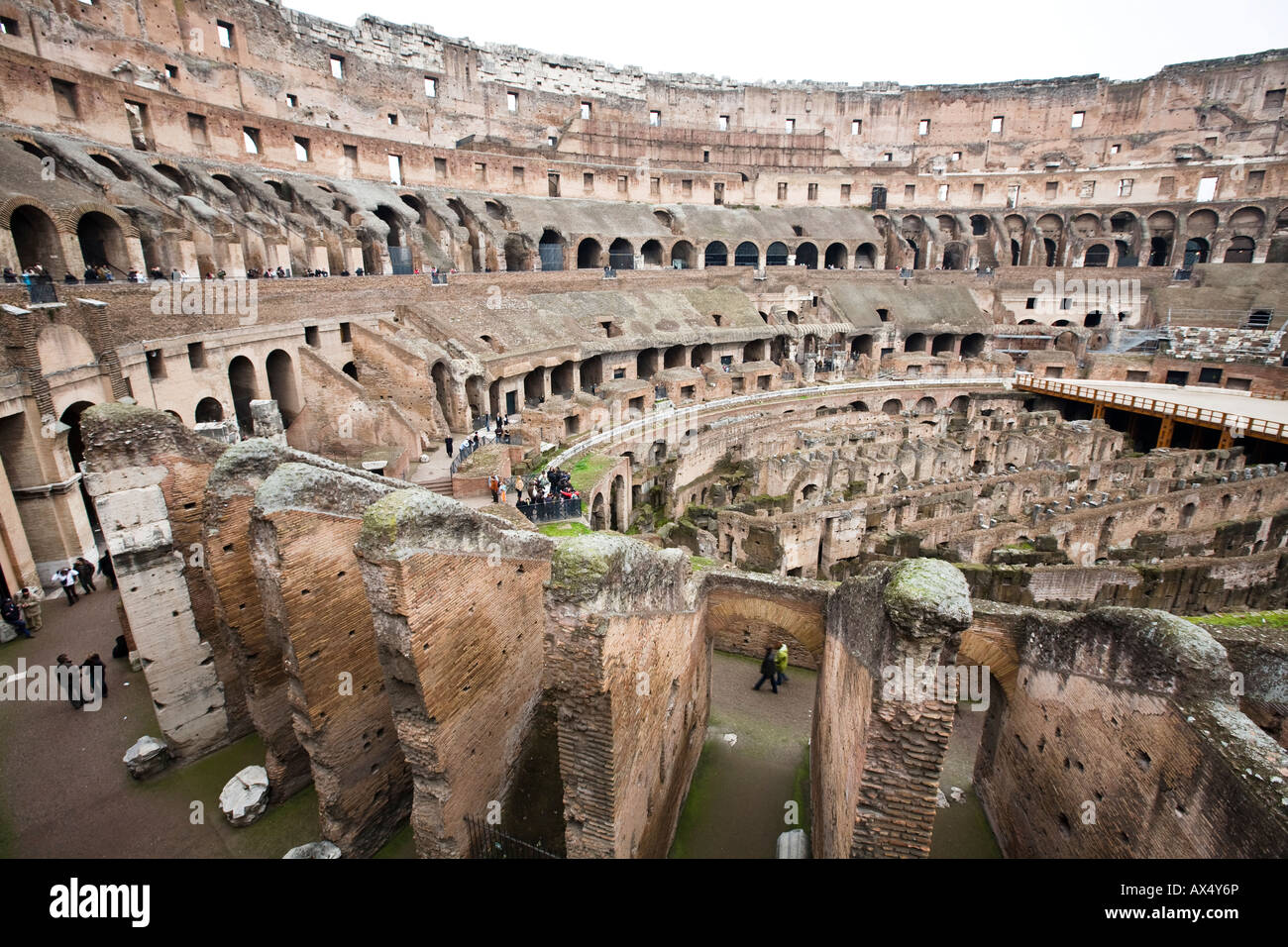 Interior view of Colosseum Stock Photo - Alamy