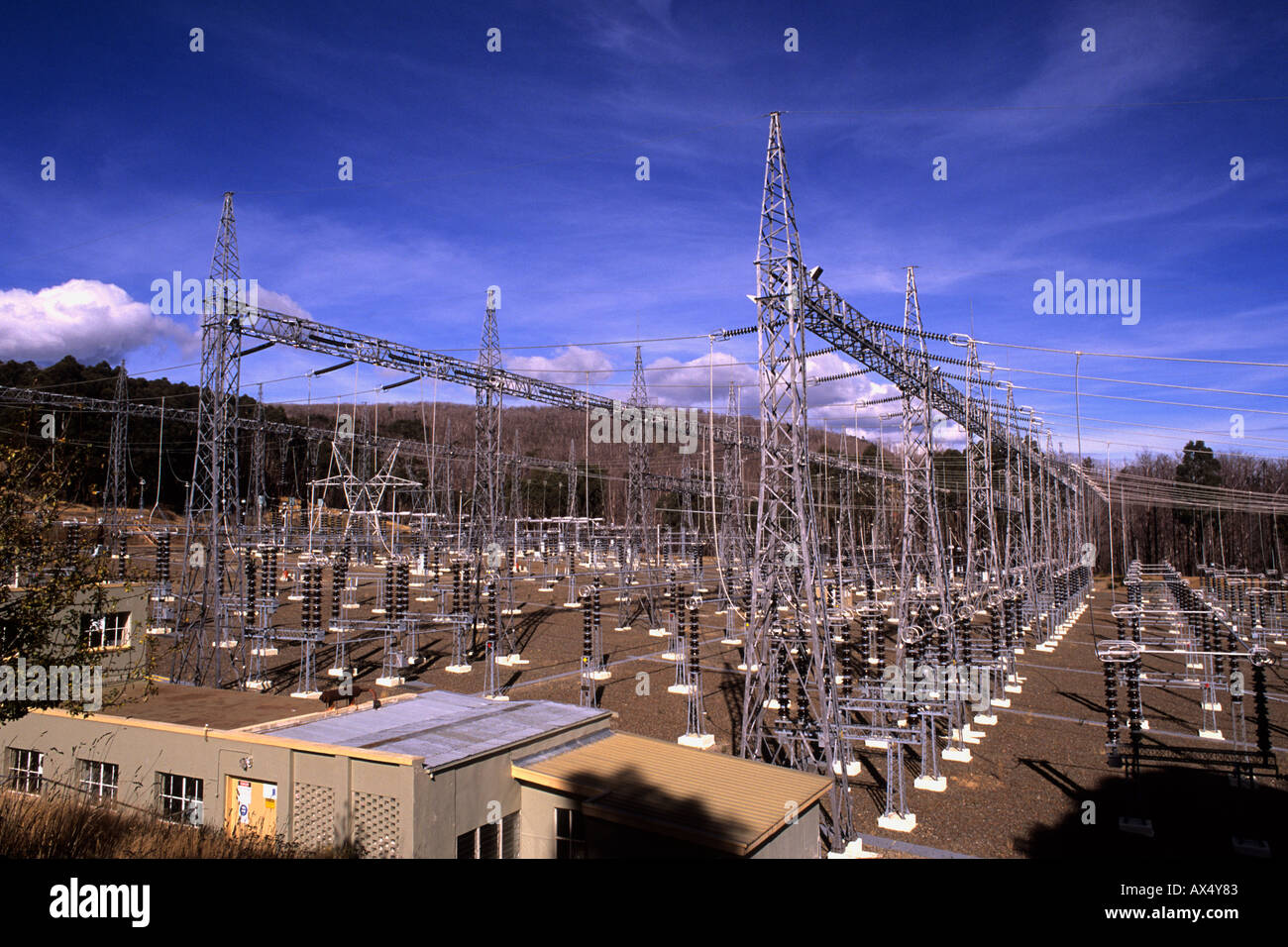 Electric plant at Tooma Reservoir and Dam Australia Stock Photo - Alamy