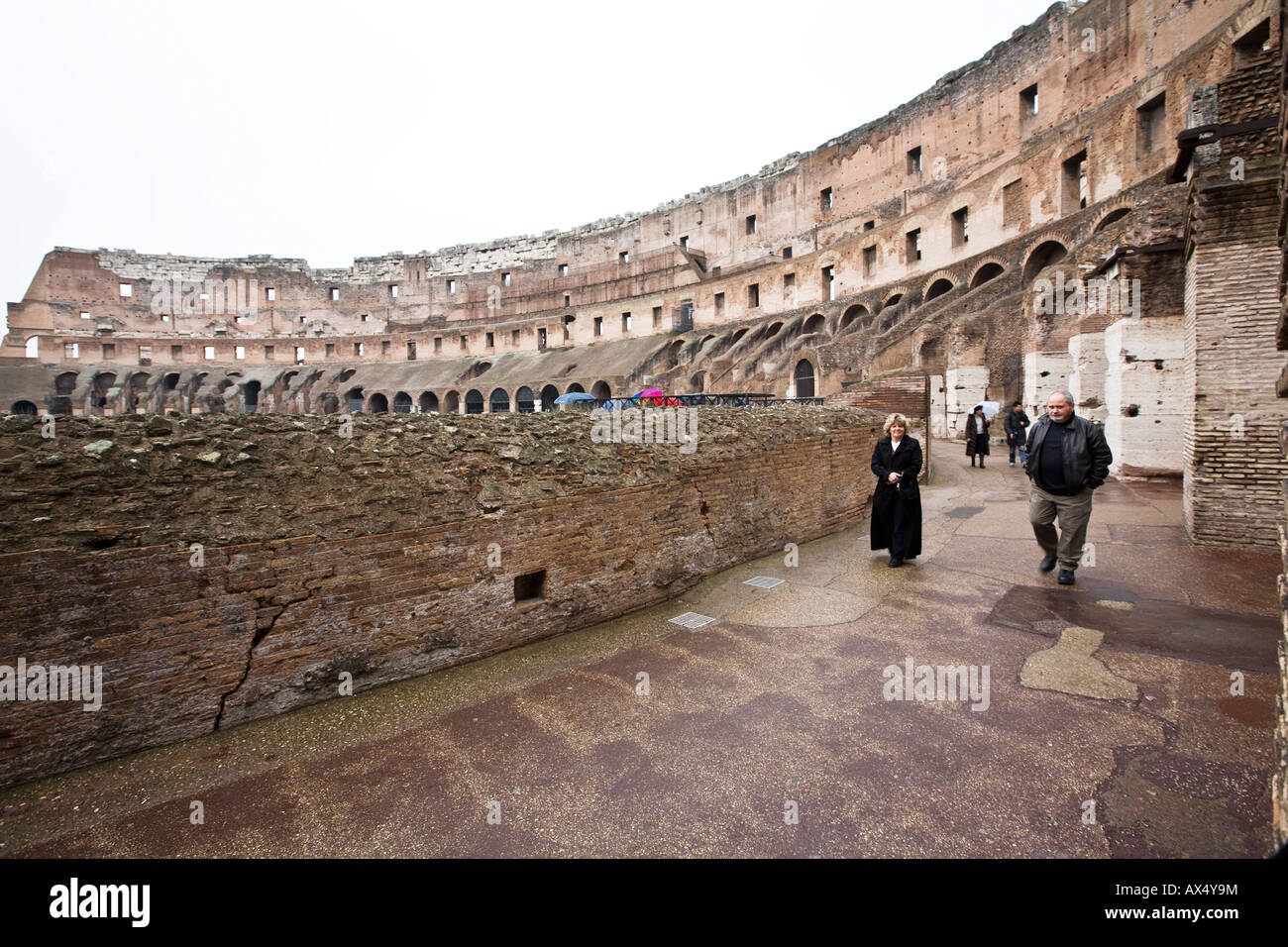 Interior view of Colosseum Stock Photo - Alamy