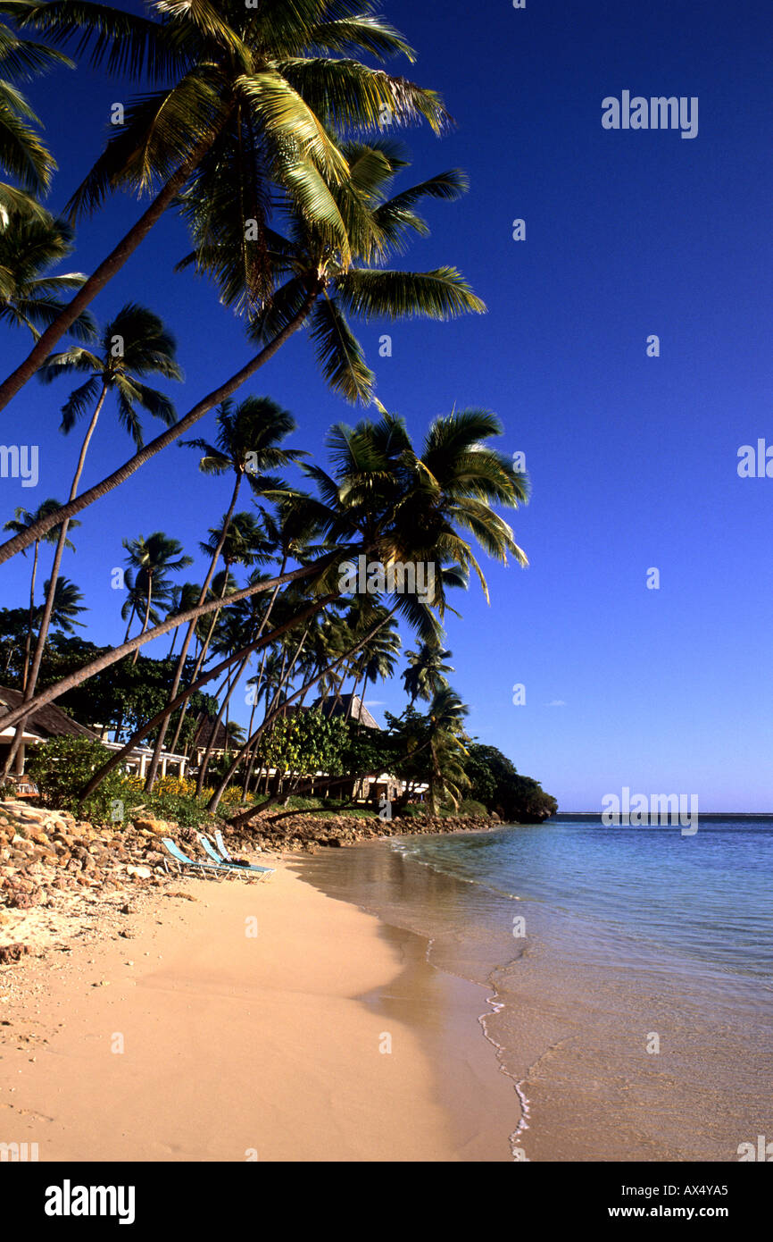 Sheraton Beach and Palms Nadi Bay Area in the Fiji Islands Stock Photo ...