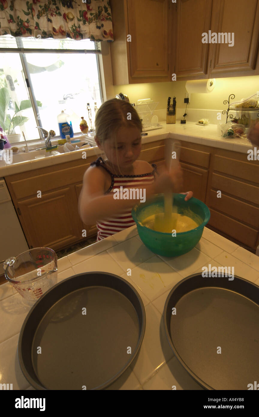 girl cooking in the kitchen Stock Photo - Alamy