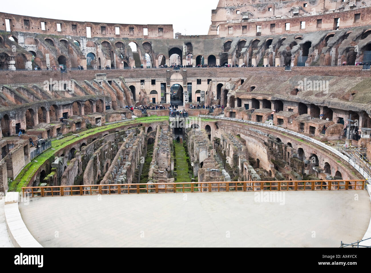 Interior view of Colosseum Stock Photo - Alamy