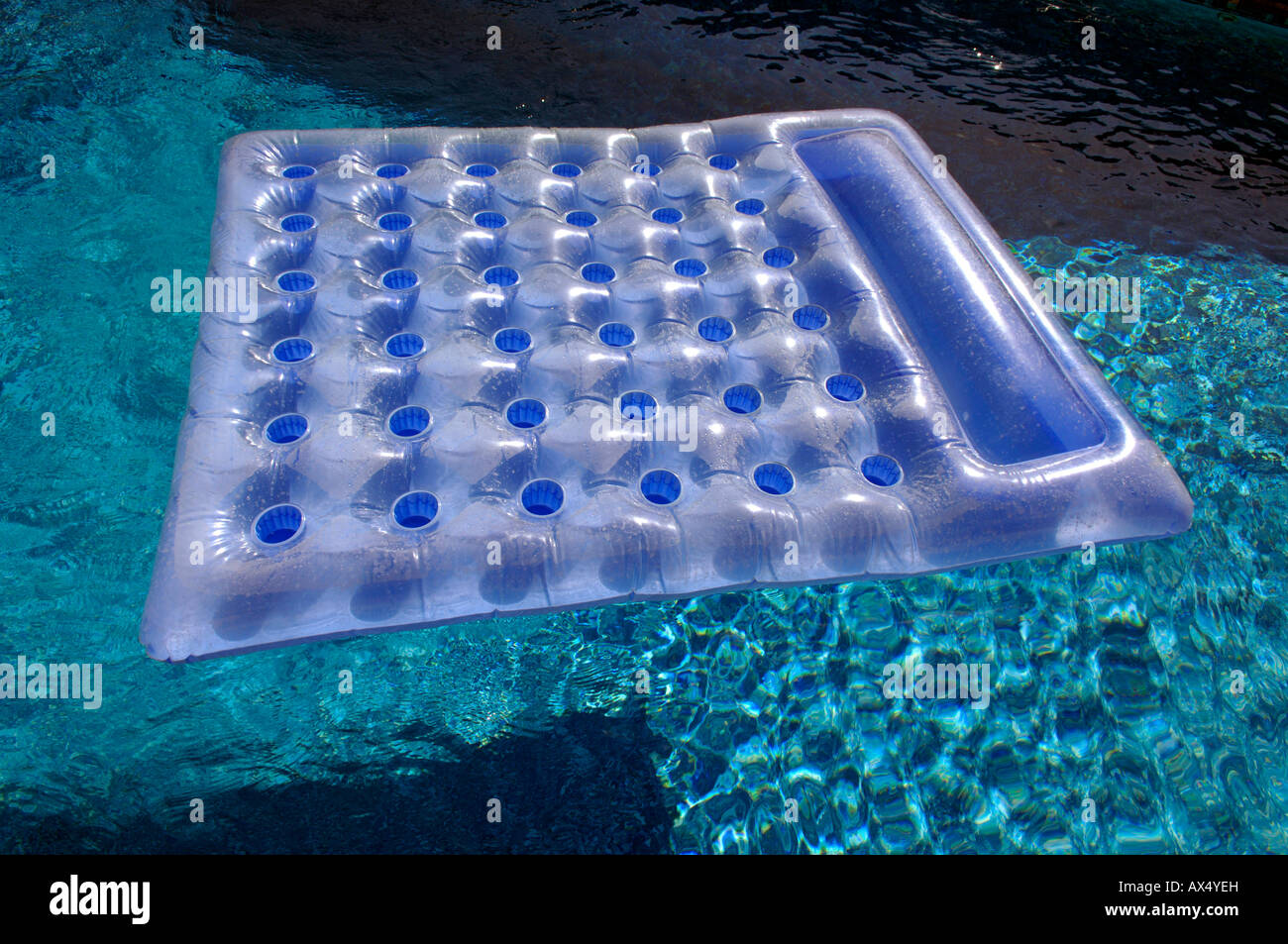 blue lilo swimming pool generic holiday vacation plastic inflatable ...