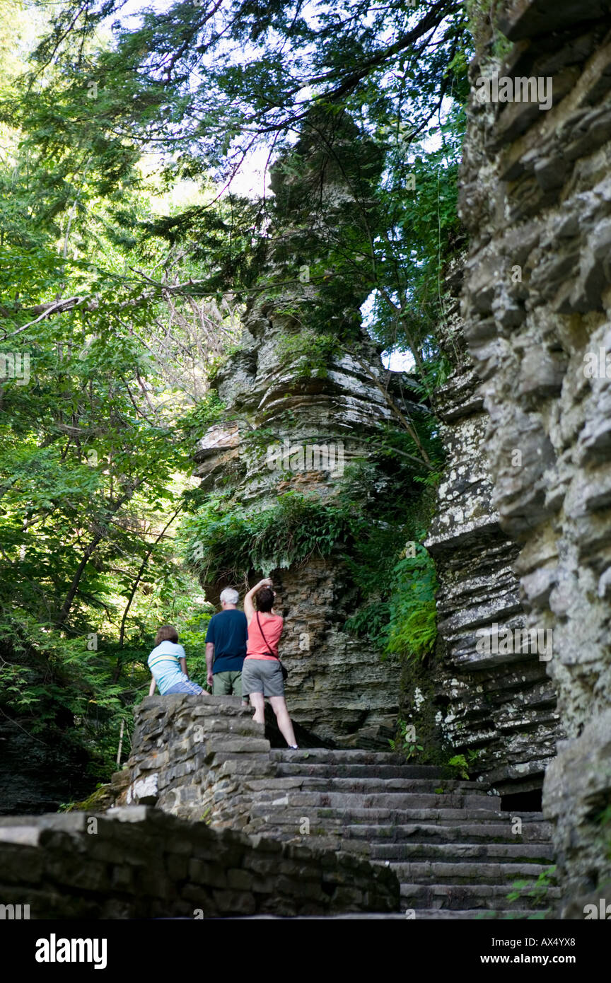 Pinnacle Rock at Buttermilk Falls State Park Ithaca New York a wild ...
