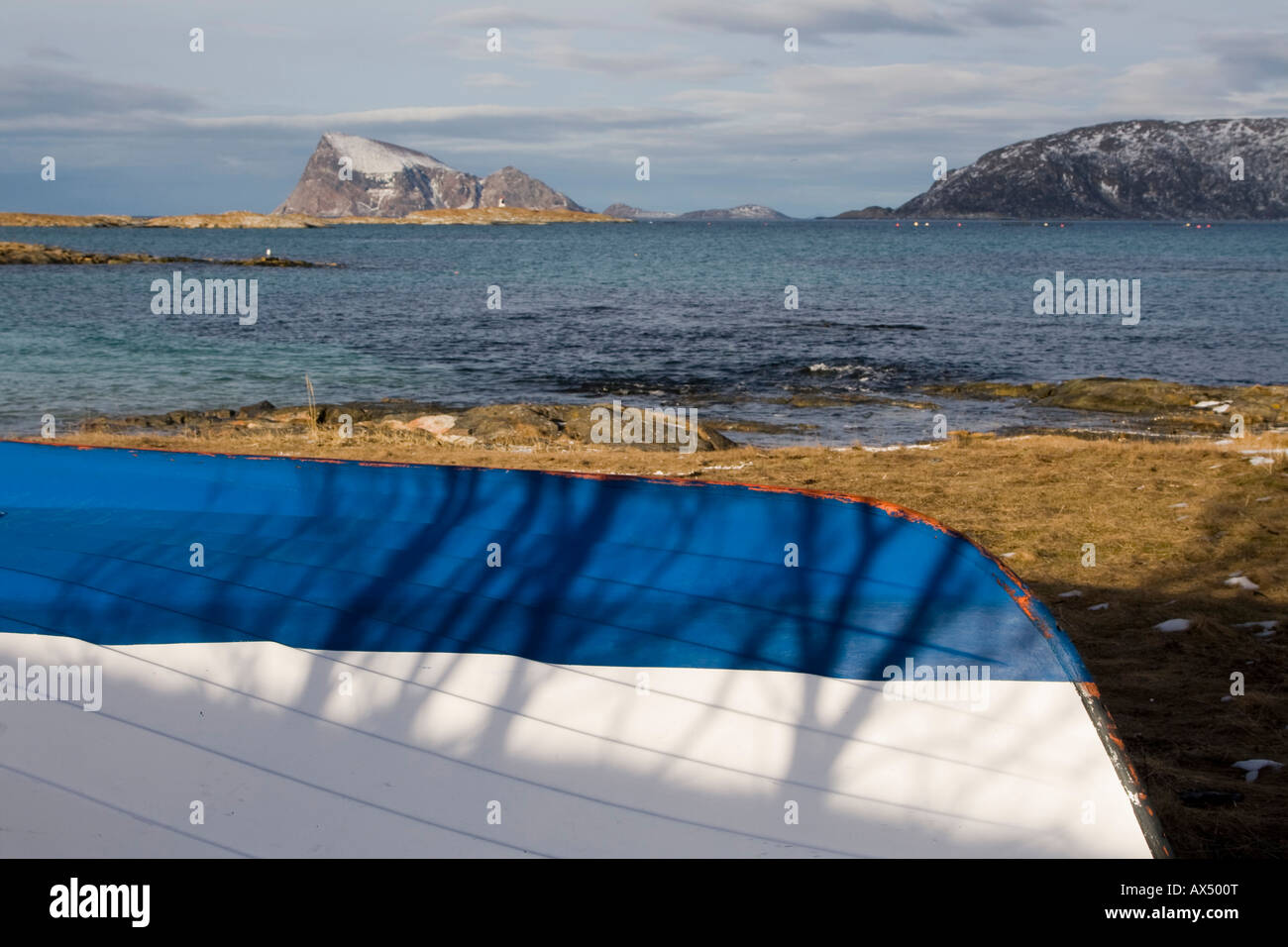 Sommarøy fishing village island northern norway arctic circle winter ...