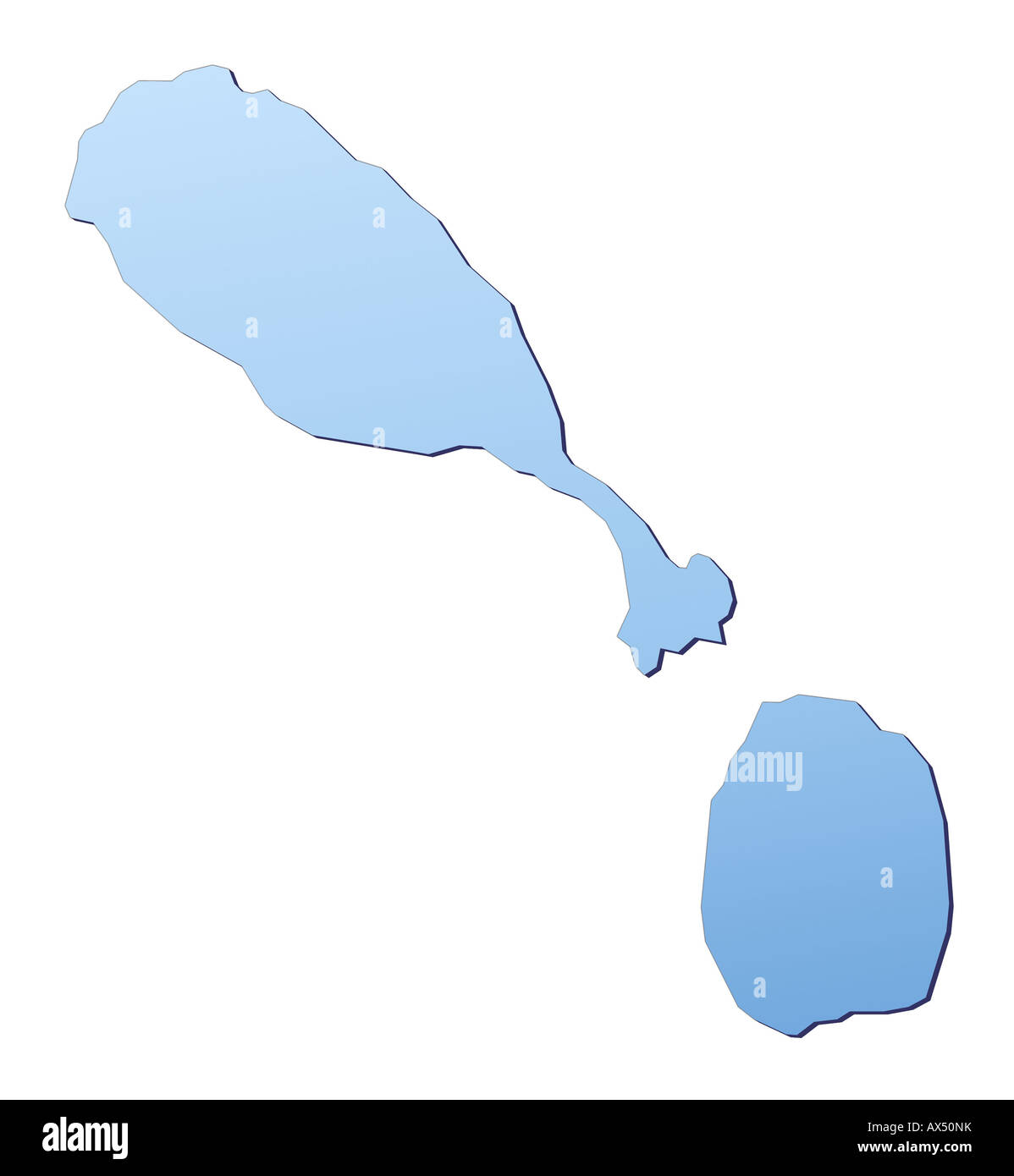 Map of nevis hi-res stock photography and images - Alamy