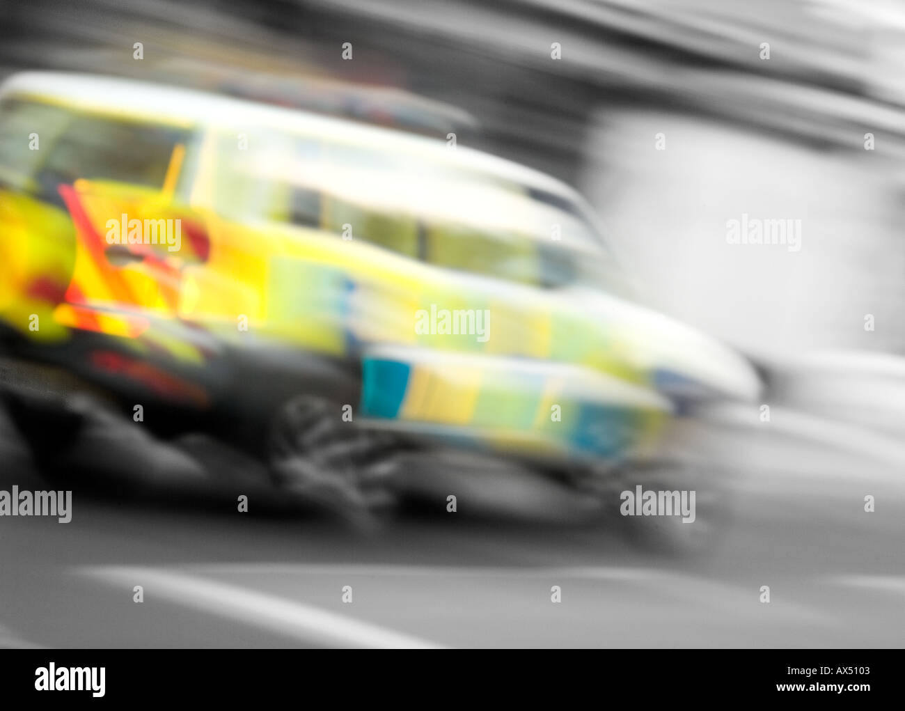 emergancy service rush movement speed blur fast engine rescue blue ...