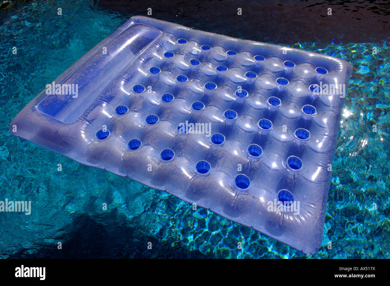 blue lilo swimming pool generic holiday vacation plastic inflatable ...