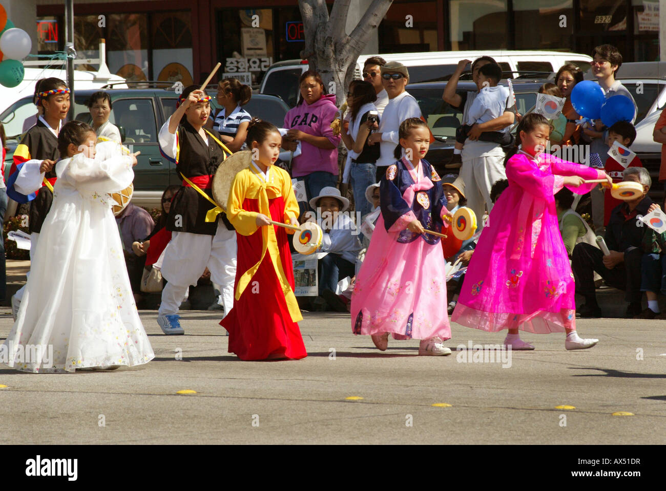 Korean festival parade community Garden Grove California USA Stock ...