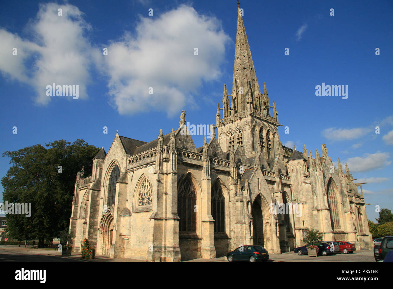 Notre Dame Cathedral in Carentan, Normandy Stock Photo - Alamy