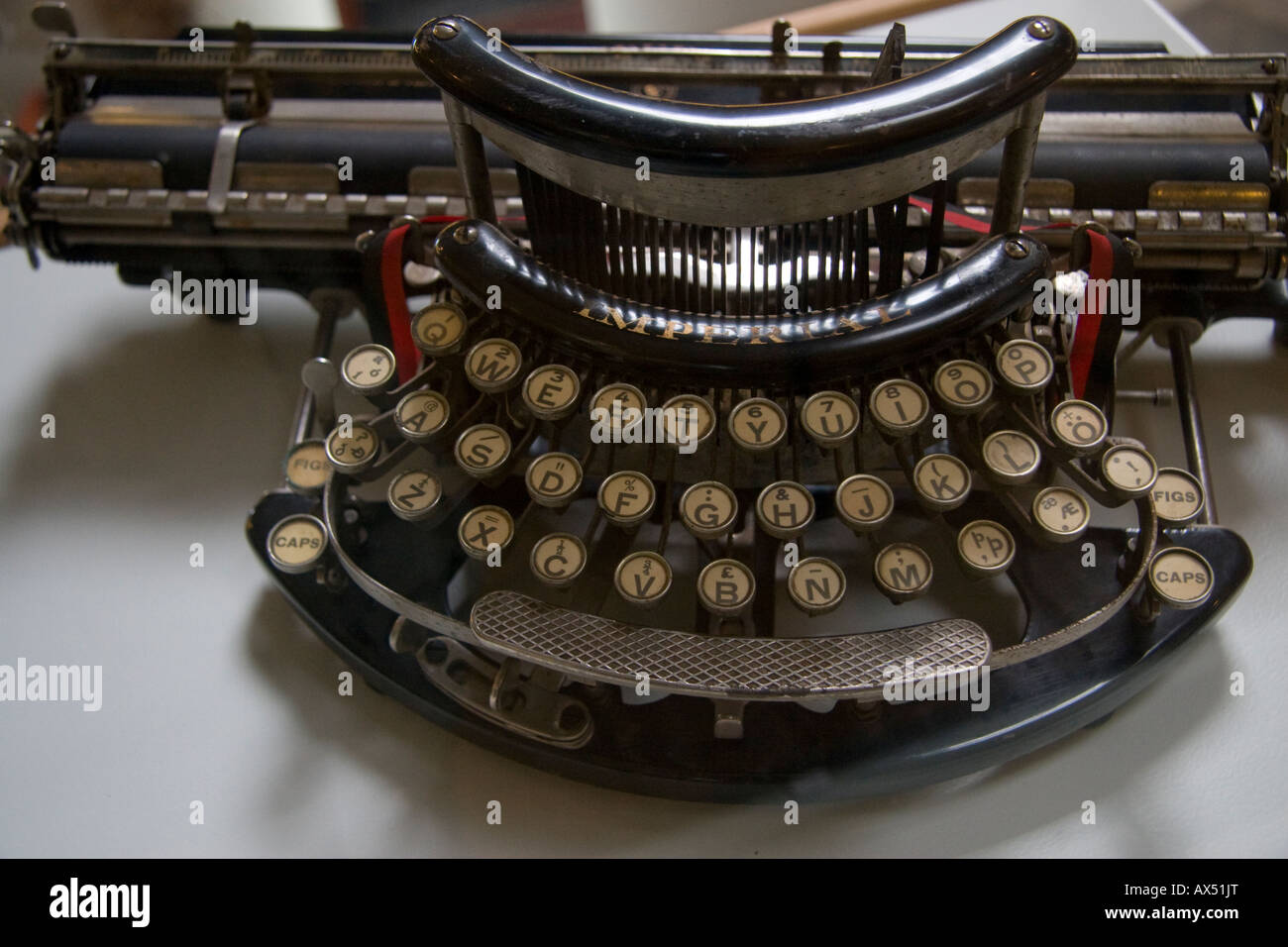 Antique Icelandic typewriter Stock Photo - Alamy