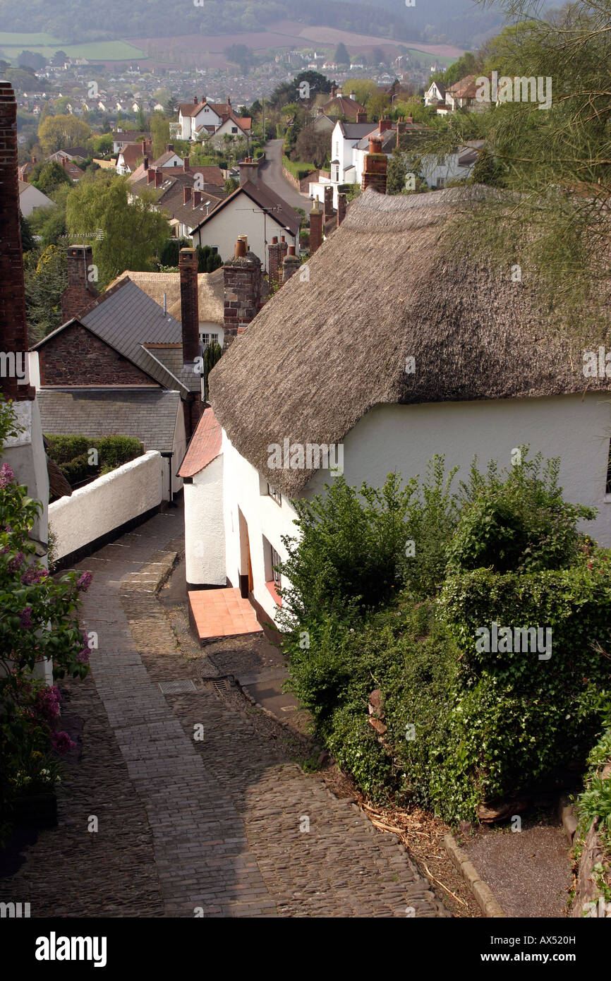 Somerset Minehead Higher Town from Church Steps Stock Photo - Alamy