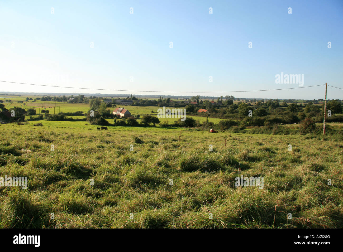 A general view across the farmland area south of Carentan, Normandy ...