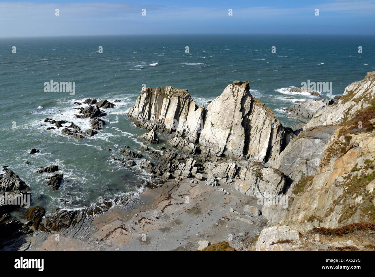 Rockham Bay, Mortehoe, North Devon, United Kingdom, Europe Stock Photo ...