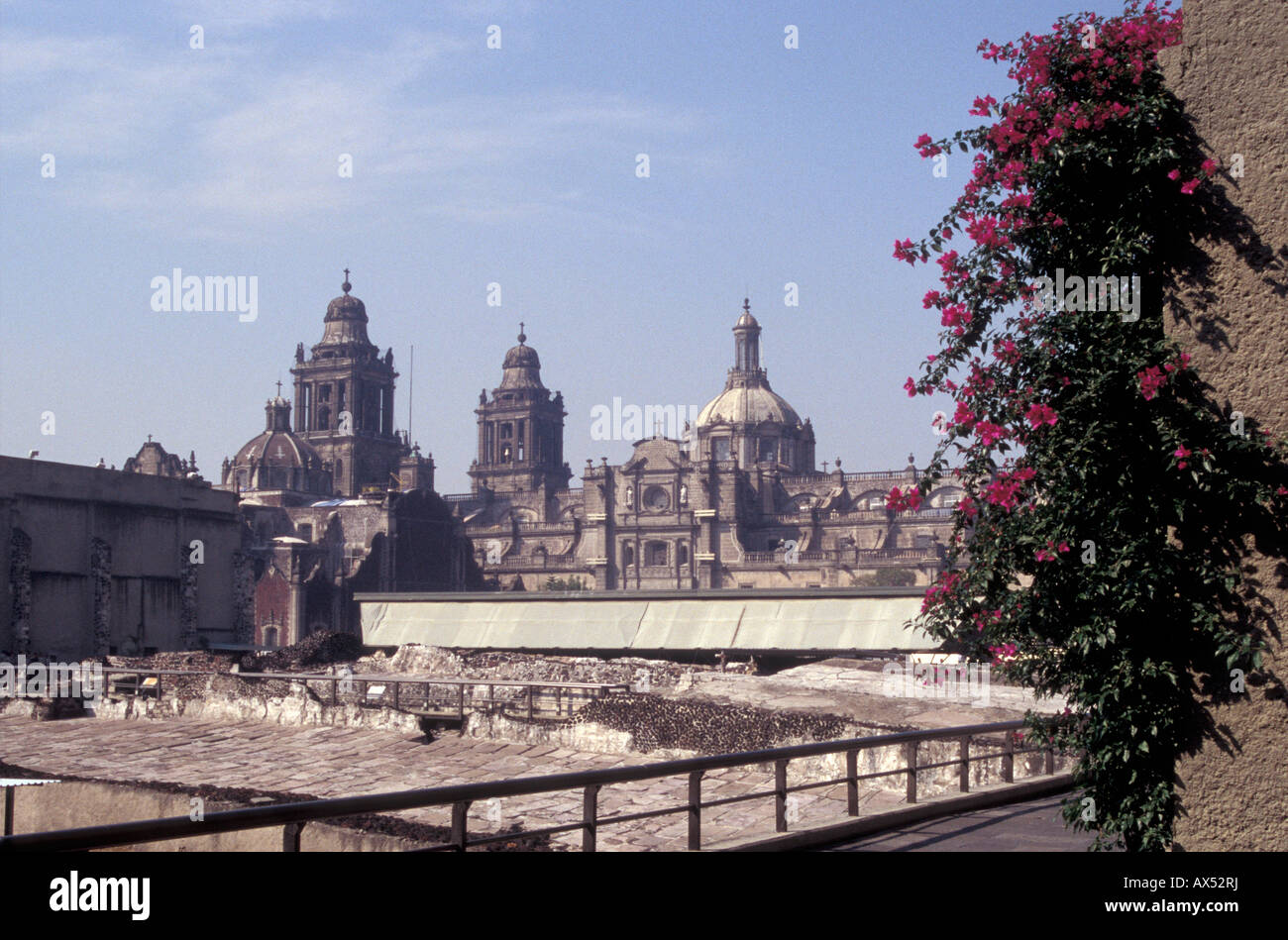 Ruins of the Templo Mayor or Great Pyramid of Tenochtitlan in Mexico ...