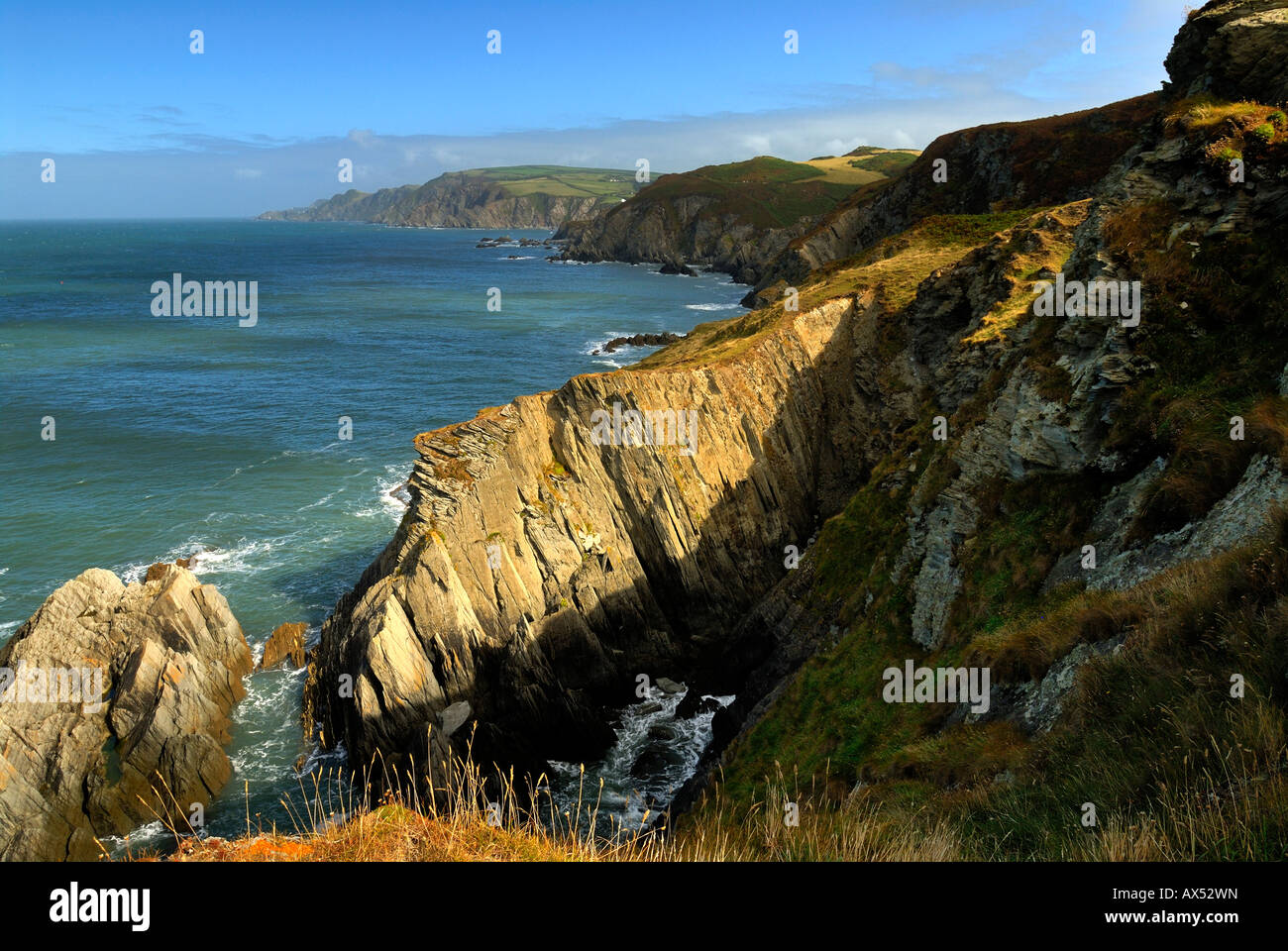 Bull Point Rockham Bay North Devon Stock Photo - Alamy
