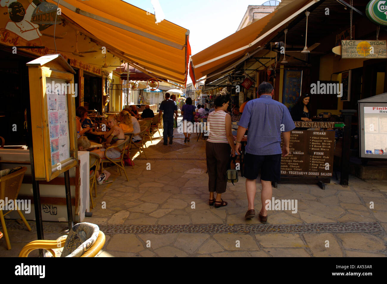 highstreet tourists building polis cyprus travel tourism mediterranean ...