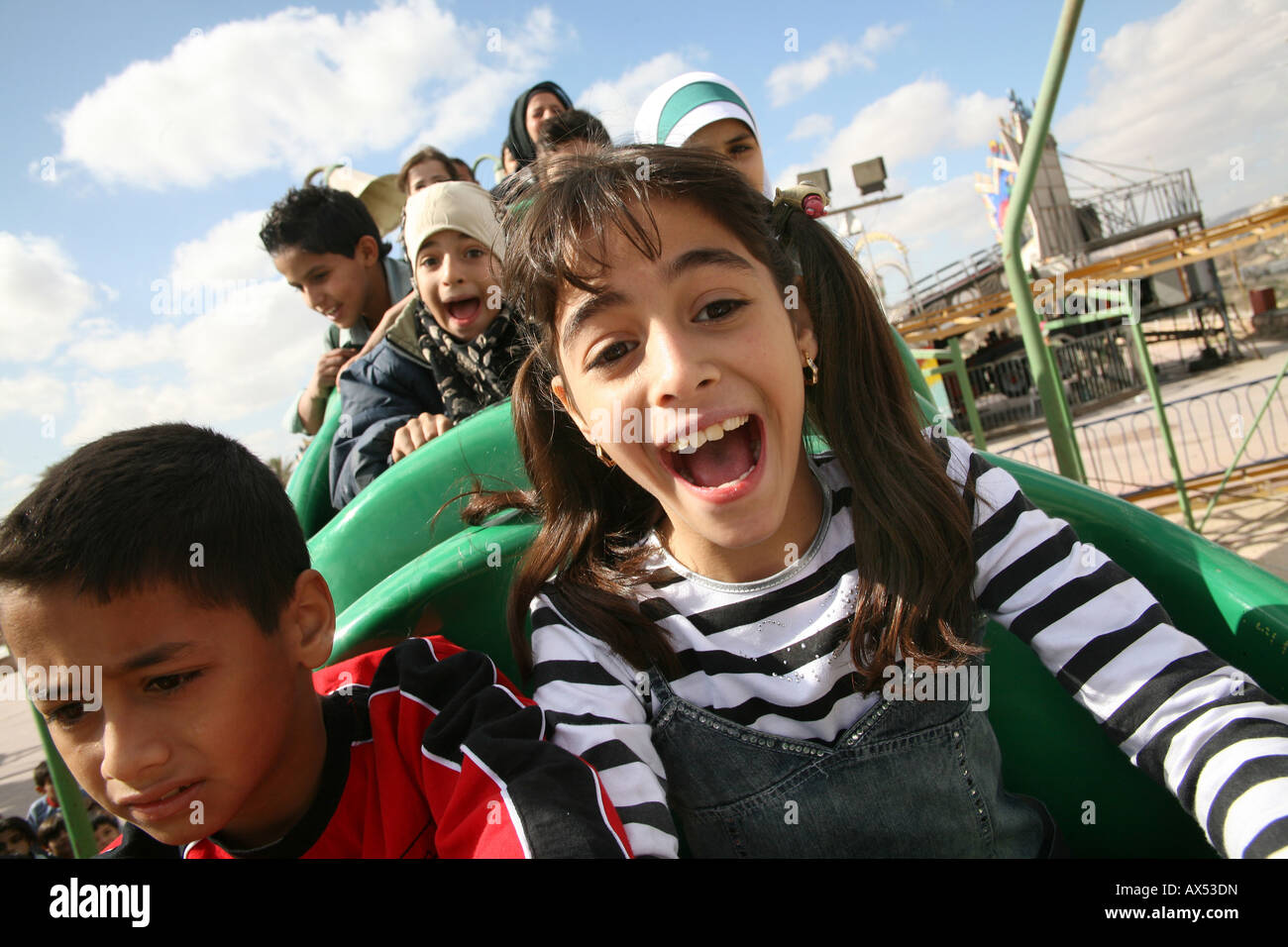 School children playing fair in hi-res stock photography and images - Alamy