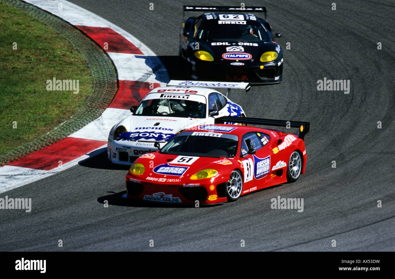 Italian Ferrari GT championship Vallelunga circuit Italy Stock Photo ...