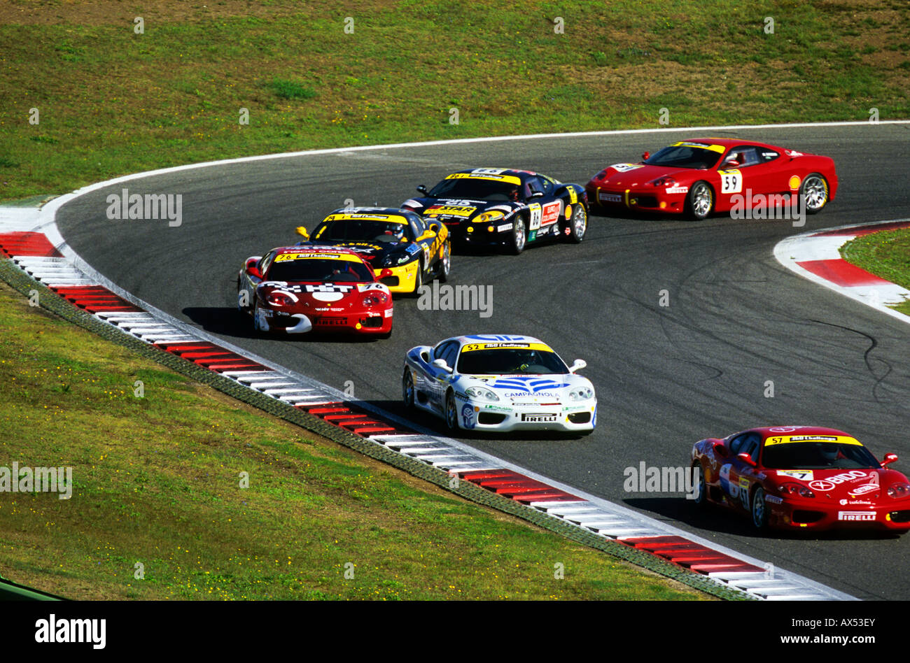 Italian Ferrari GT championship Vallelunga circuit Italy Stock Photo ...