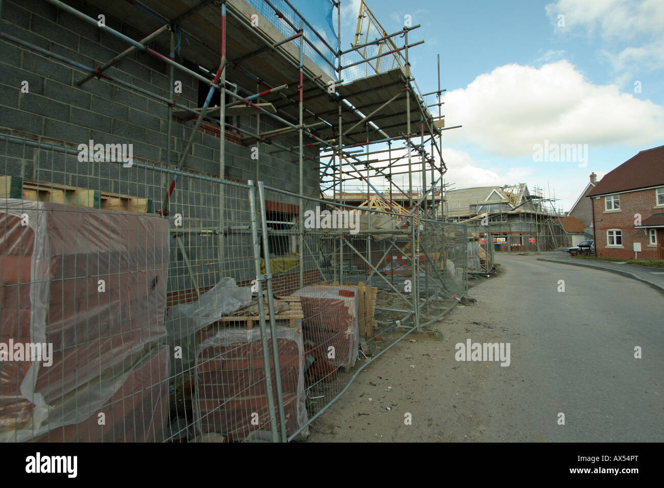 House Building Housing Developement Stock Photo - Alamy