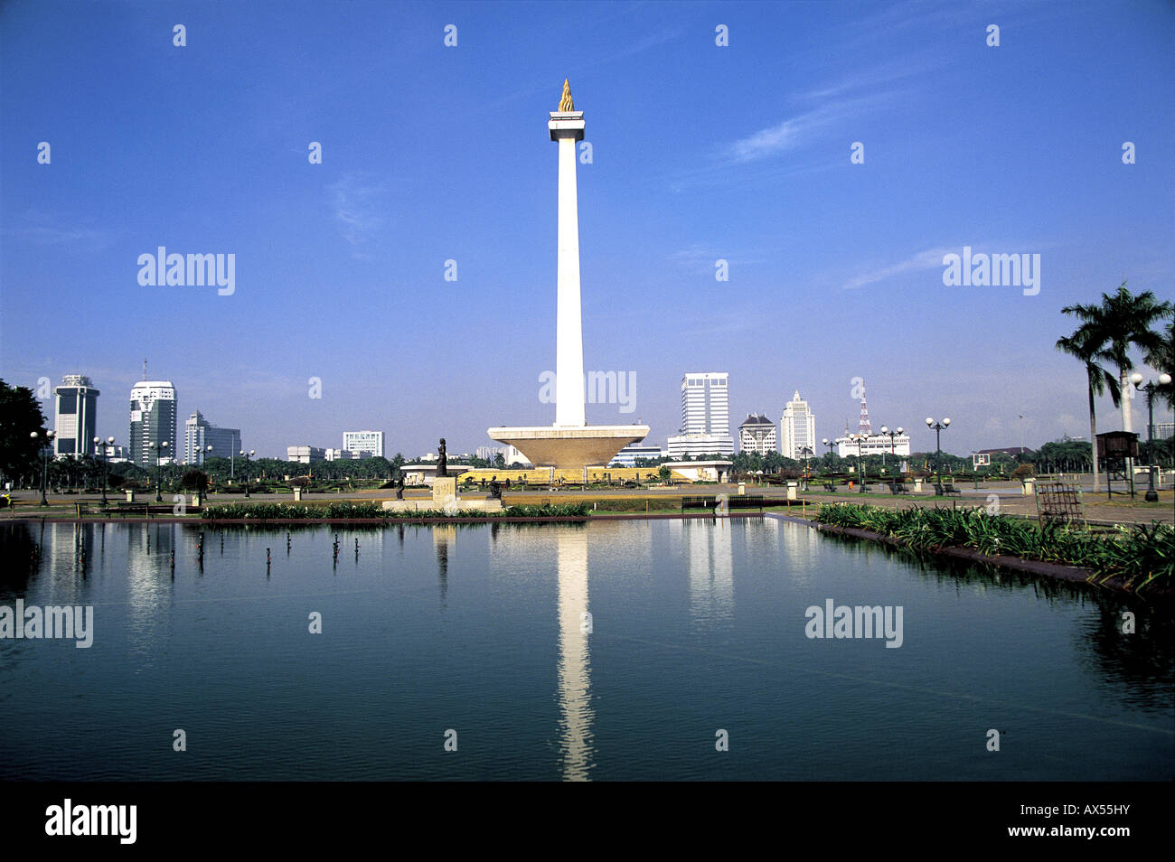 National Monument in Merdeka Square Jakarta Indonesia Stock Photo - Alamy