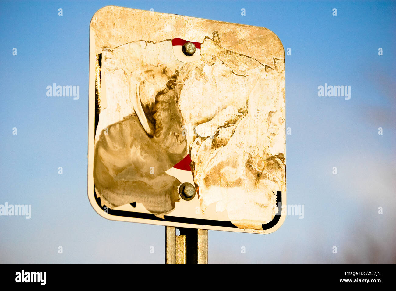 Rusted no parking sign hi-res stock photography and images - Alamy