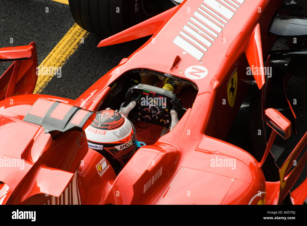 Ferrari formula one driver kimi hi-res stock photography and images - Alamy