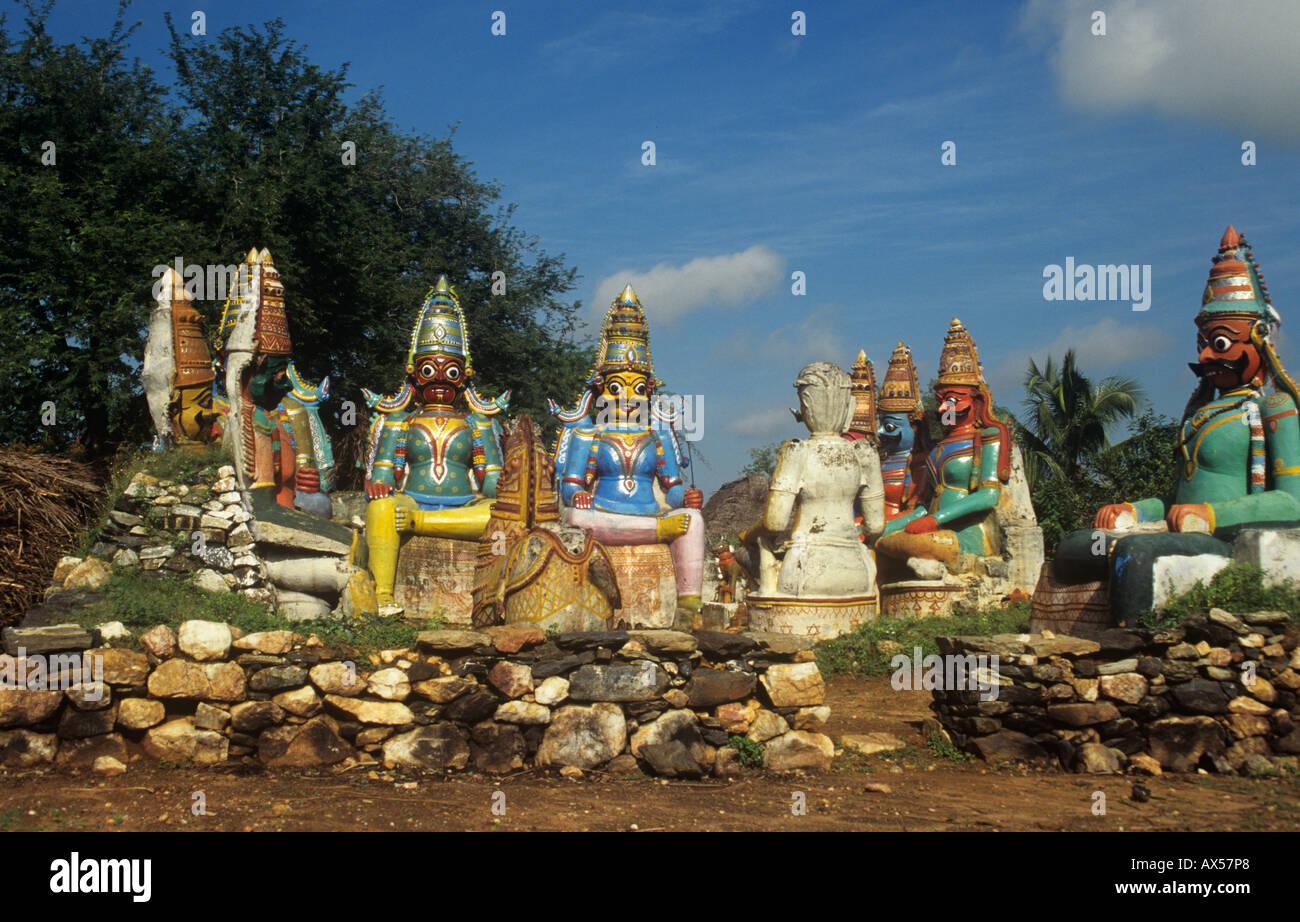 Village guardian deities in village hi-res stock photography and images ...