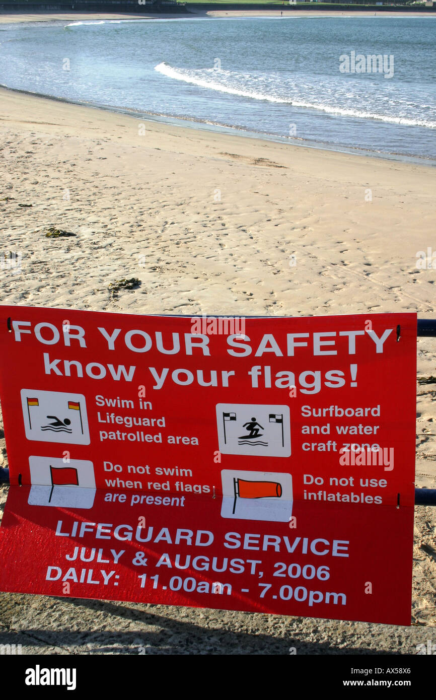 Beach warning flags sign uk hi-res stock photography and images - Alamy