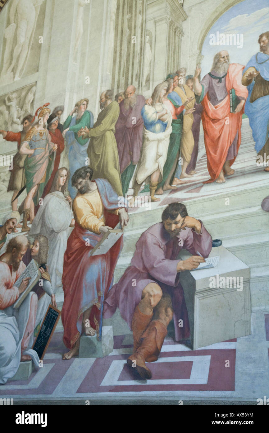 Detail of the School of Athens Stock Photo - Alamy