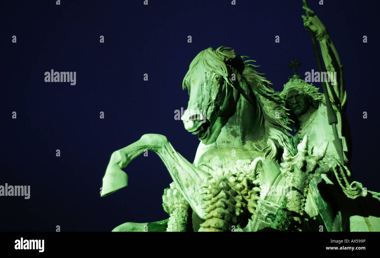 st. george's horse, statue in Berlin Stock Photo - Alamy