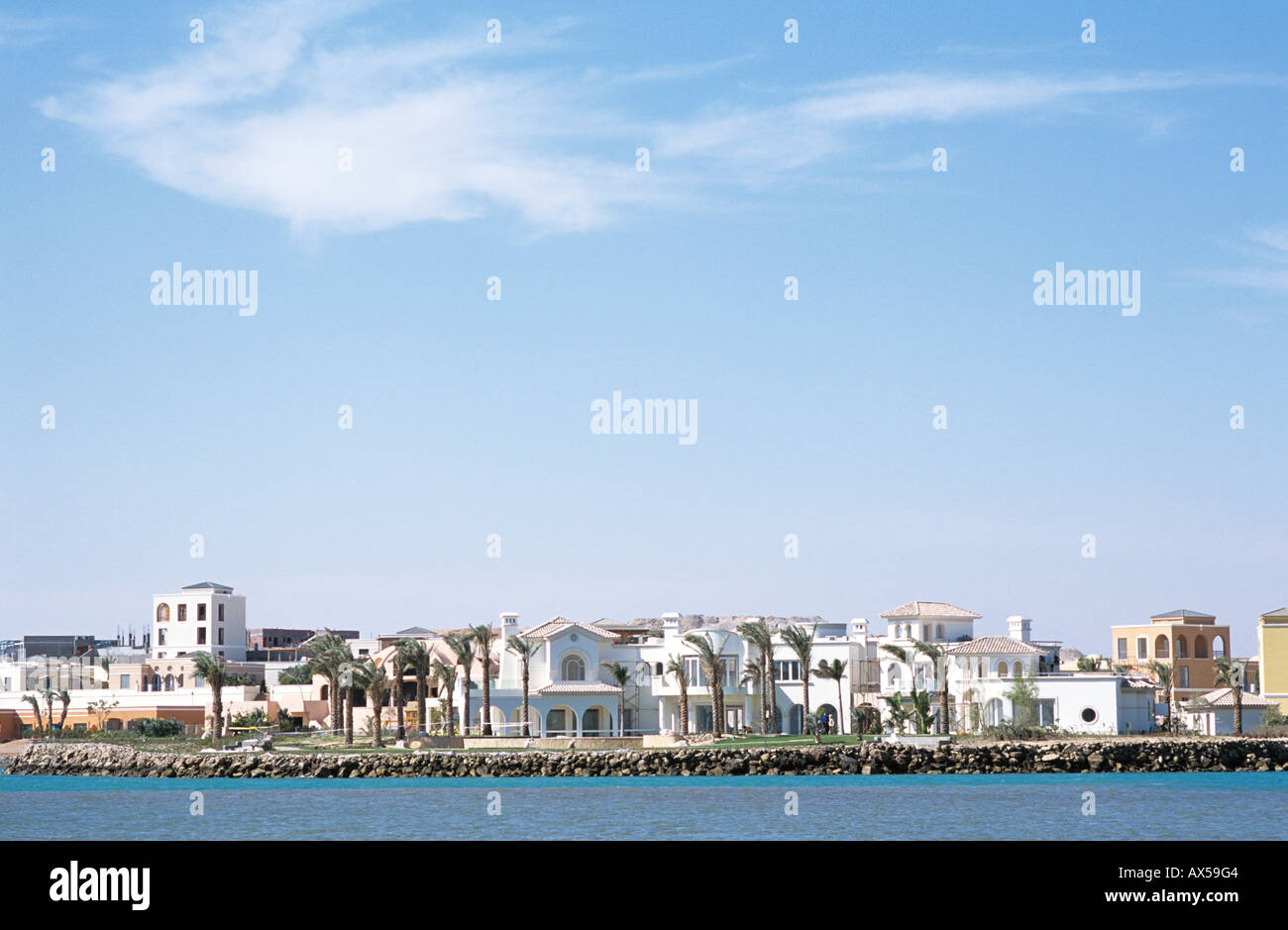 Egypt, El Gouna, Villas at Red Sea Stock Photo - Alamy