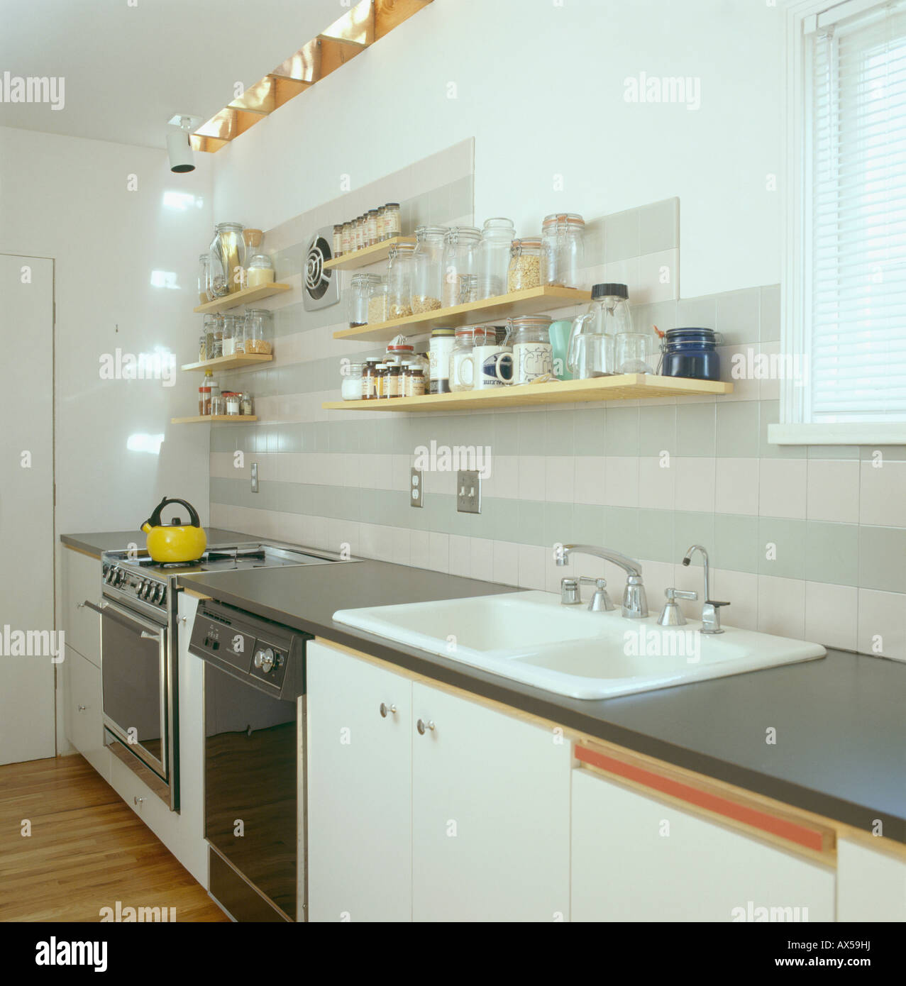 Shelves Above Kitchen Sink Stock Photos & Shelves Above Kitchen Sink ...