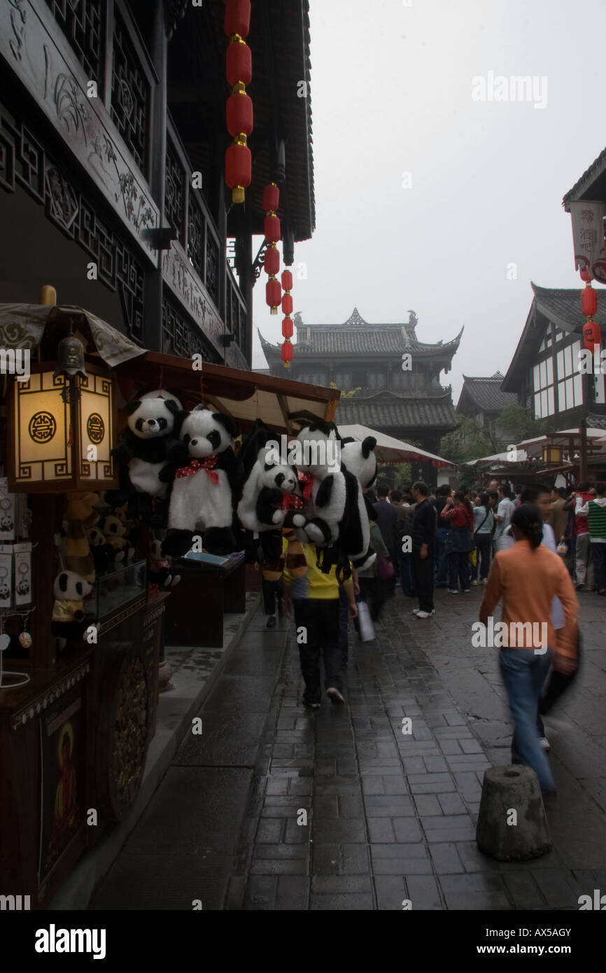 Chinese street, traditional style building Stock Photo - Alamy