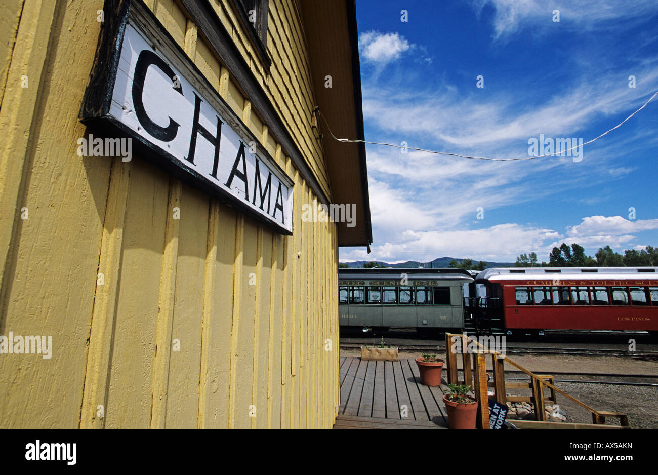 Chama train station, Cumbres and Toltec Scenic Railroad, connecting ...