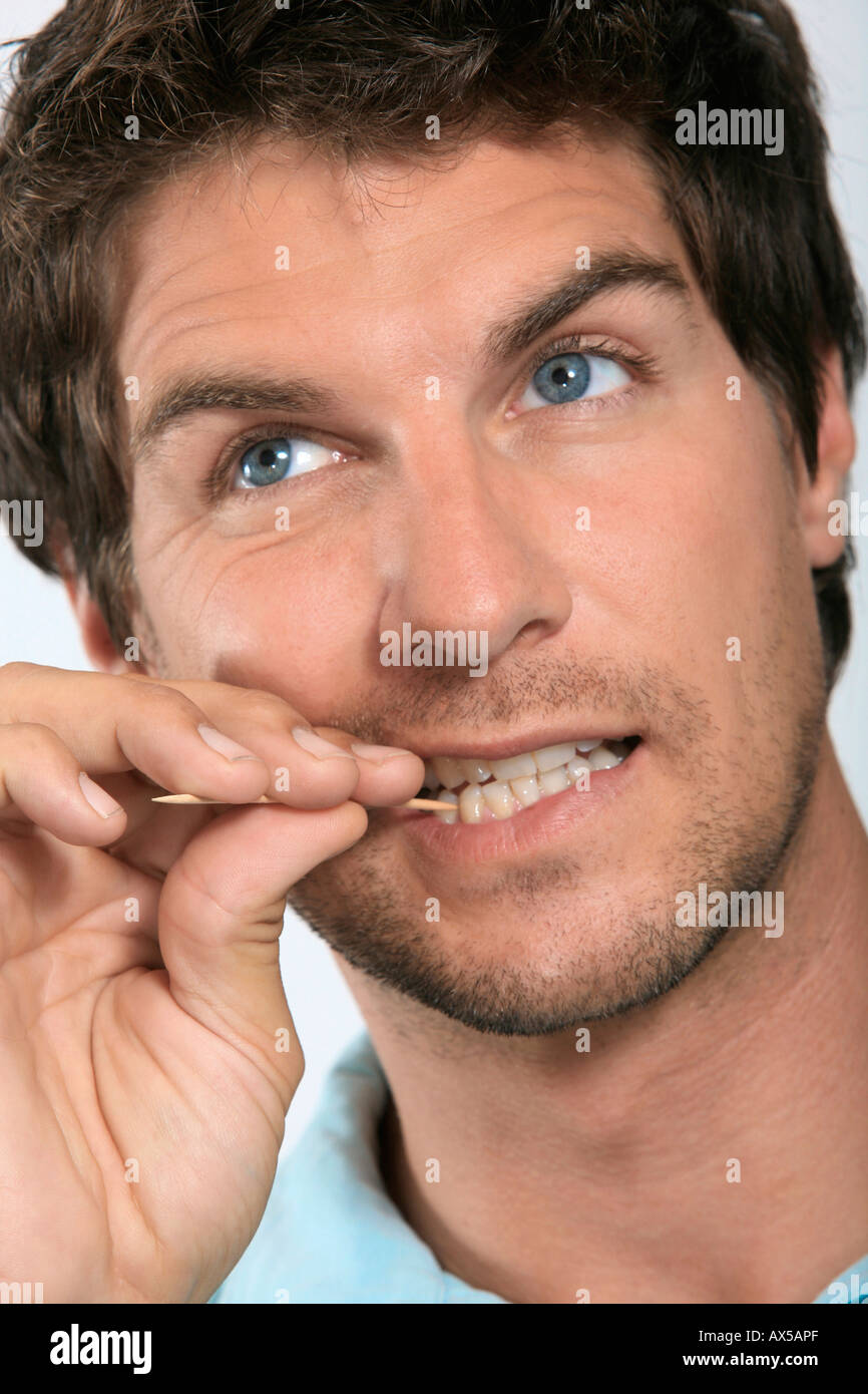Man with toothpick hi-res stock photography and images - Alamy