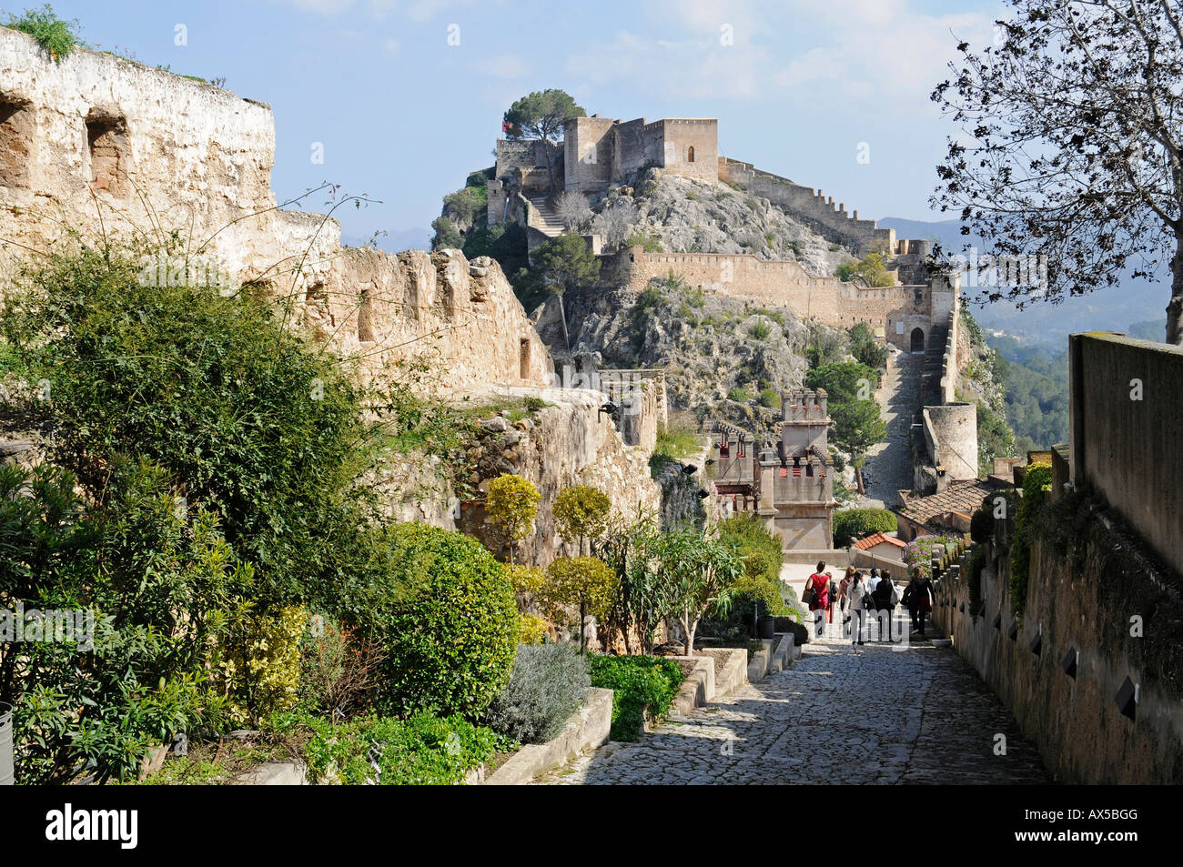 Castle, Xàtiva (Játiva), Valencia, Spain, Europe Stock Photo - Alamy